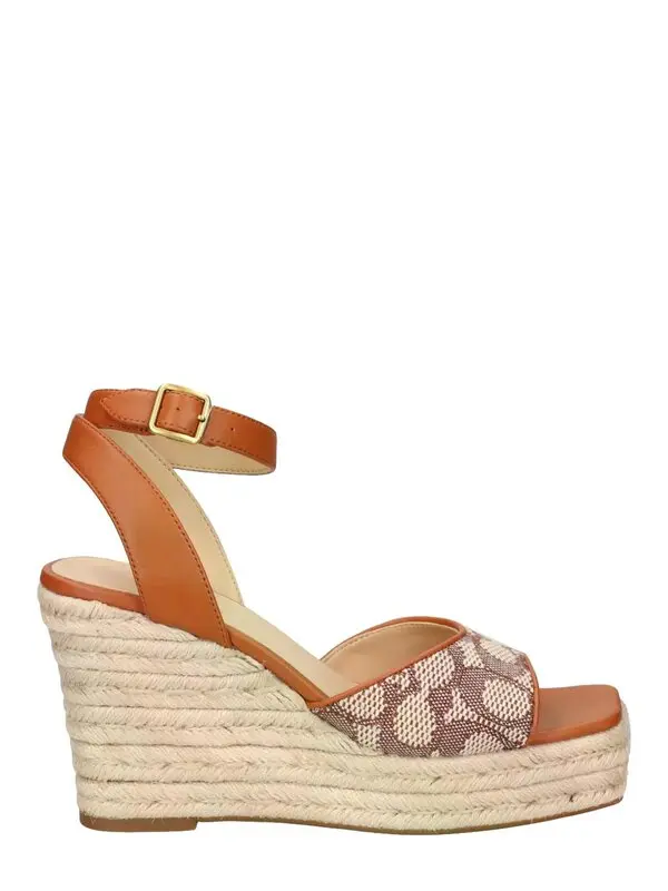 Coach 70mm Wedge Espadrilles - Brown
