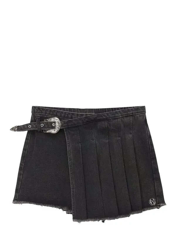 MUSIUM DIV. Pleated Skorts - Black