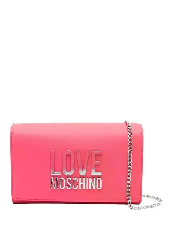 Moschino Logo Crossbody Bag - Pink