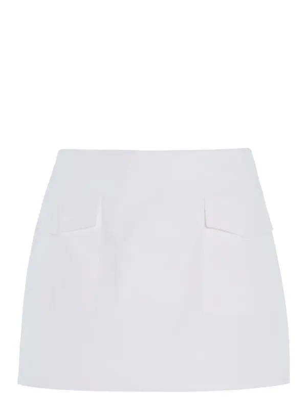 ALFIE Valletta Cotton Mini Skirt - White