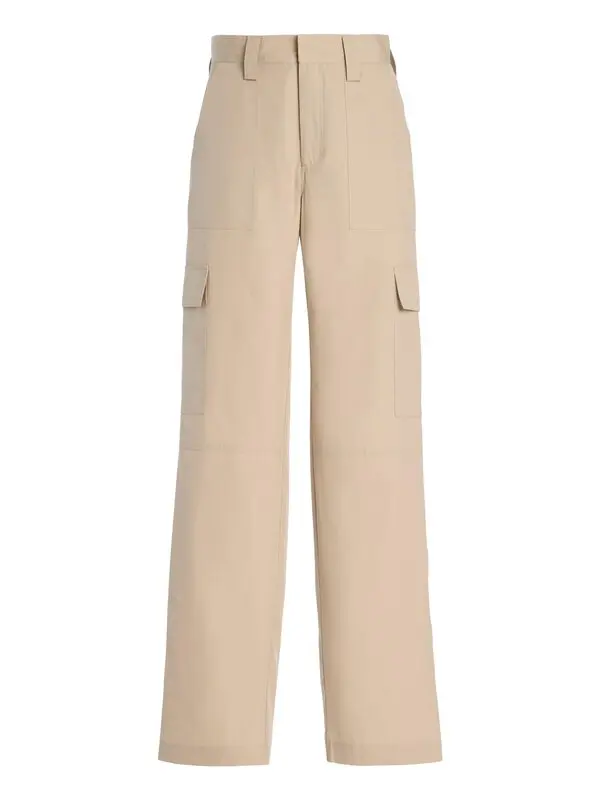 ALFIE Cotton Cargo Trousers - Tan