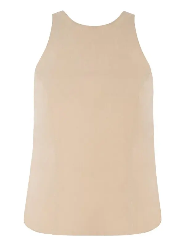 ALFIE Backless Cotton Top - Tan