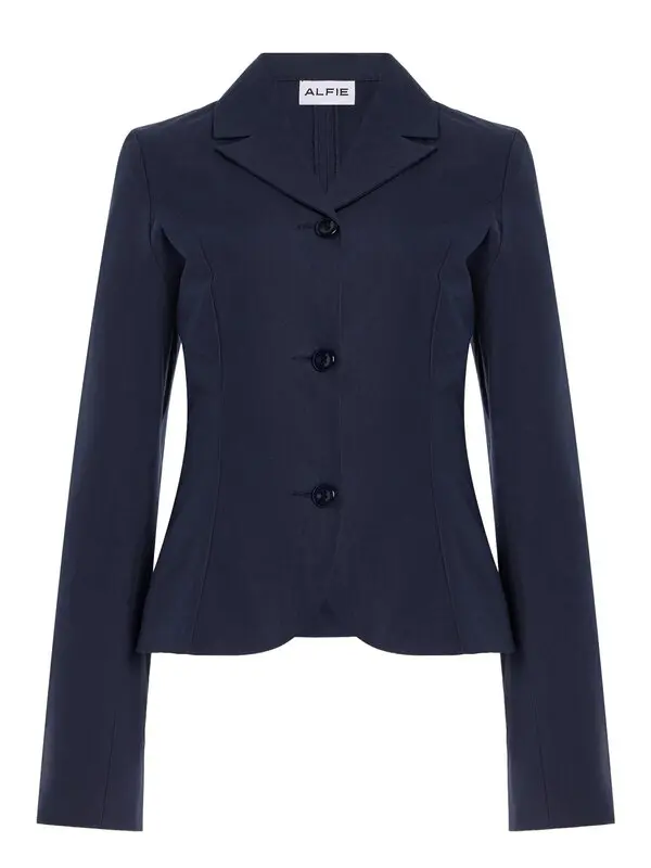 ALFIE Alma Cotton Twill Jacket - Blue