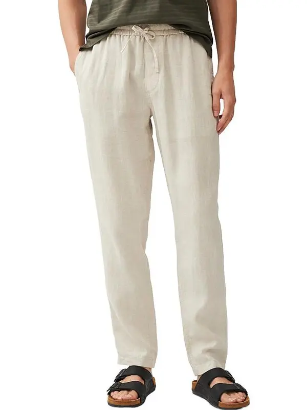 Rodd & Gunn Regular Fit Linen Resort Pants - Oatmeal