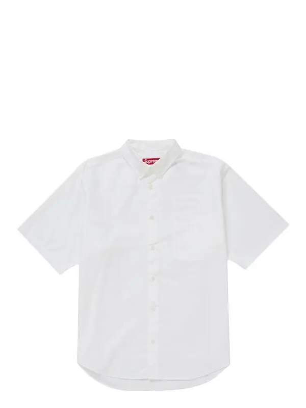 Supreme Loose Fit Oxford Short Sleeve Shirt - White