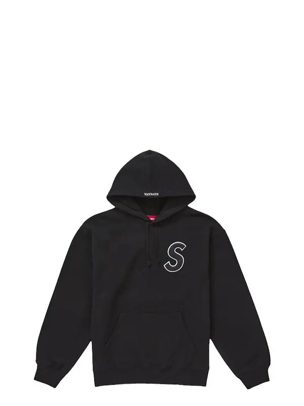 Supreme Logo Hooded Sweatshirt - Black