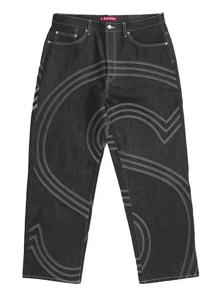 Supreme Logo Jeans For Men | Editorialist