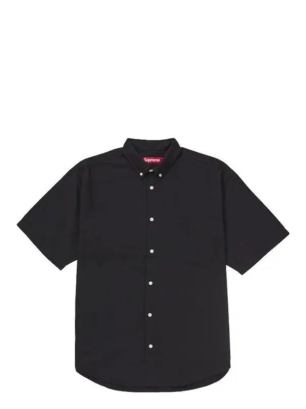 Supreme Loose Fit Oxford Short Sleeve Shirt - Black