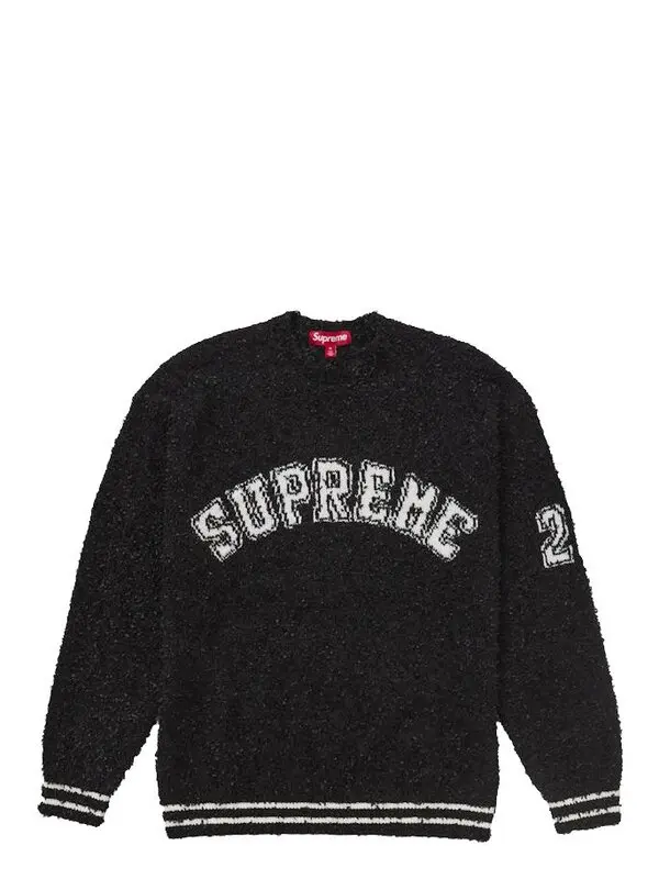 Supreme Textured Arc Sweater - Black