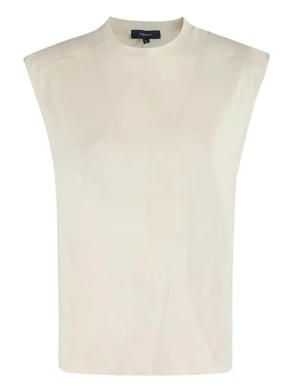 Soeur Cotton Tank - White
