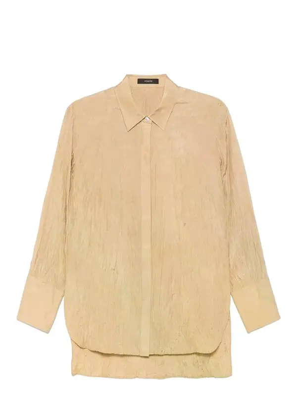 JOSEPH Habotai Bold Blouse - Neutrals