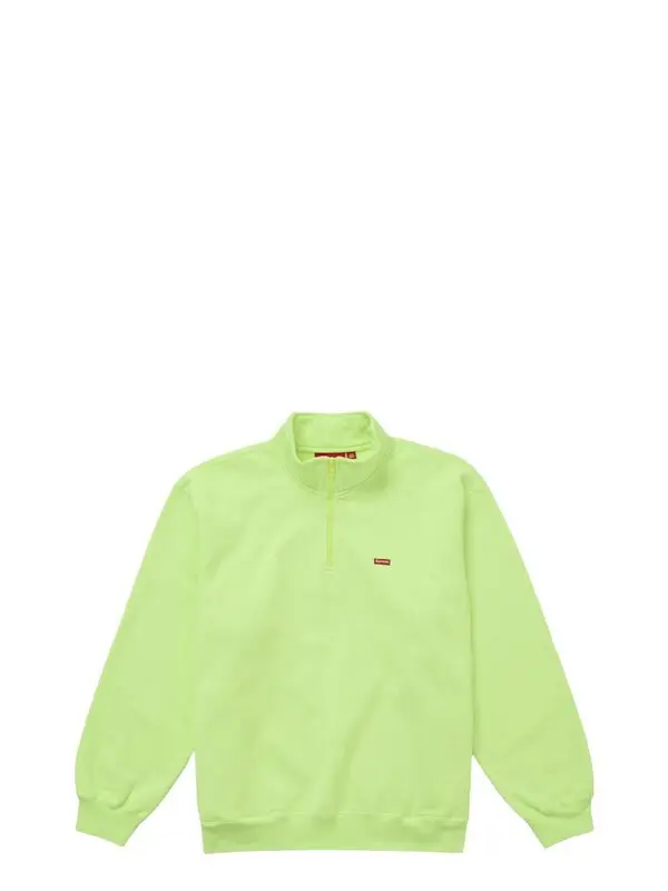 Supreme Small Box Half Zip Pullover - Bright Green