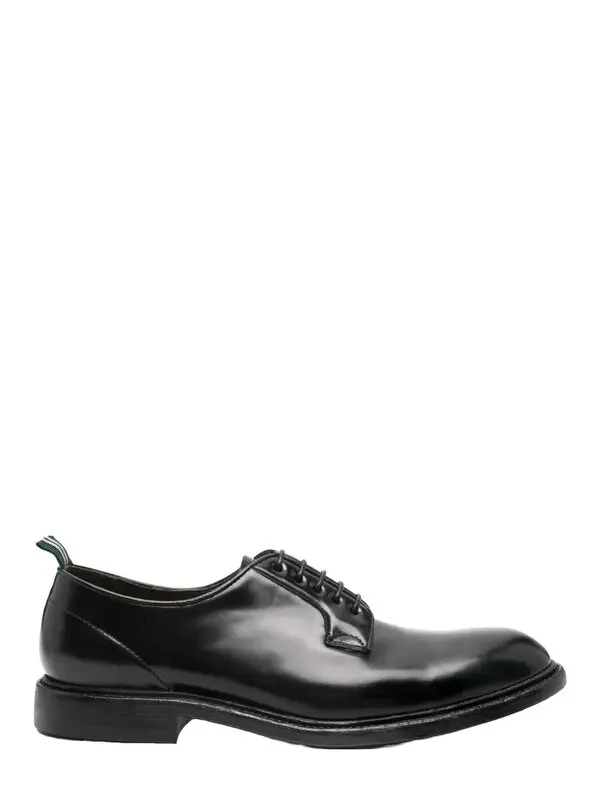 GREEN GEORGE Leather Derby Shoes - Black