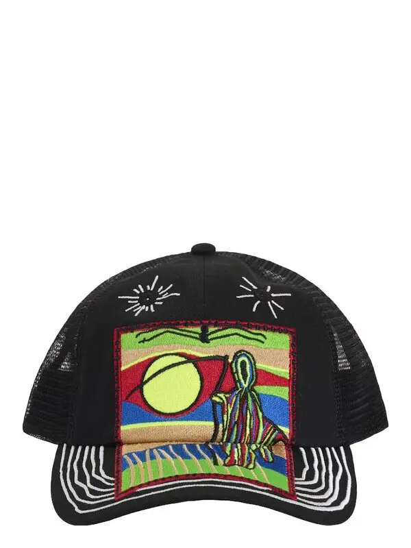 Supreme Reaper Mesh Back 6-panel Cap - Black
