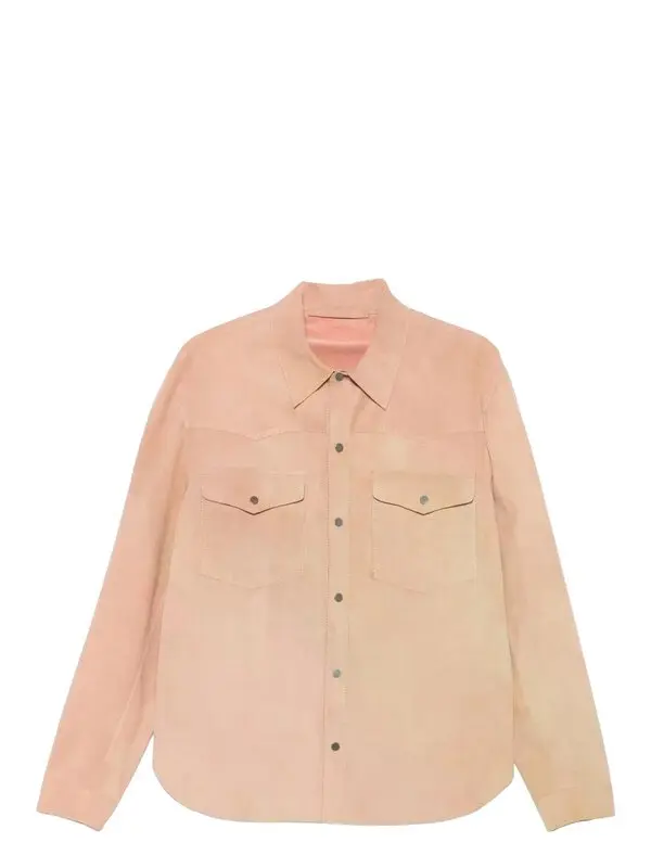 SALVATORE SANTORO Suede Shirt - Pink