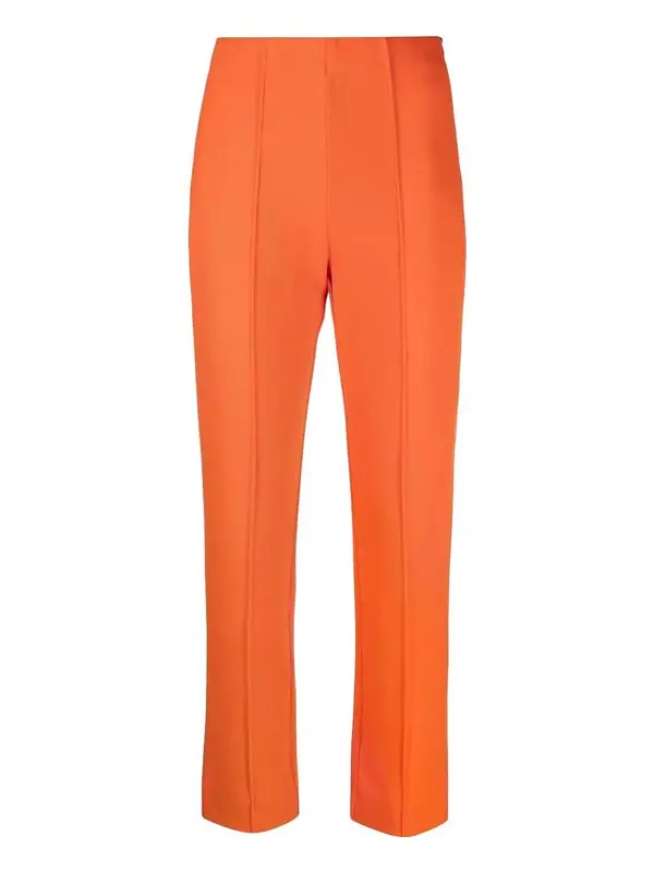Sportmax Mid-rise Cropped Trousers - Orange