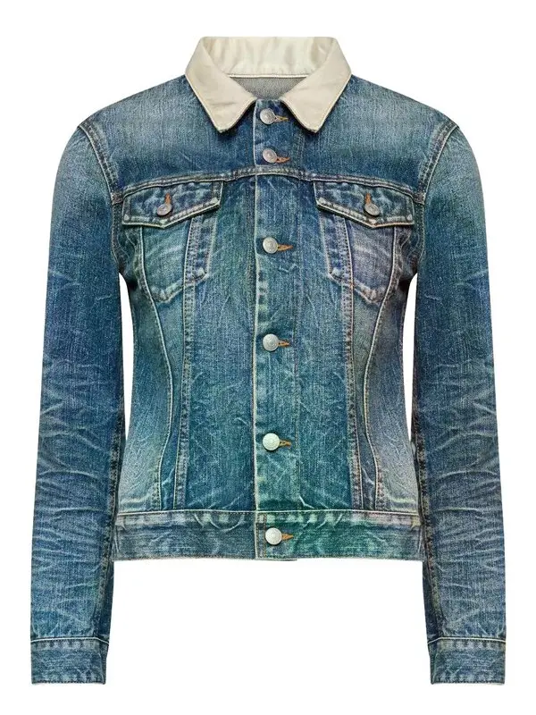 MAISON MARGIELA Denim Trucker Jacket - Blue