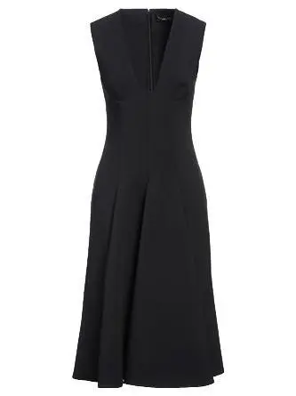 Versace Midi Flared Dress - Black