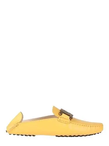 TOD'S Leather Mules - Yellow