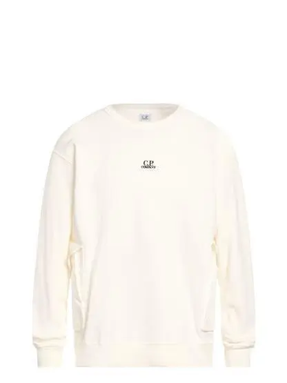 C.P. COMPANY Light Cotton Sweatshirt - White