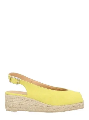 CastaÑer Textile Fiber Espadrille Sandals - Yellow