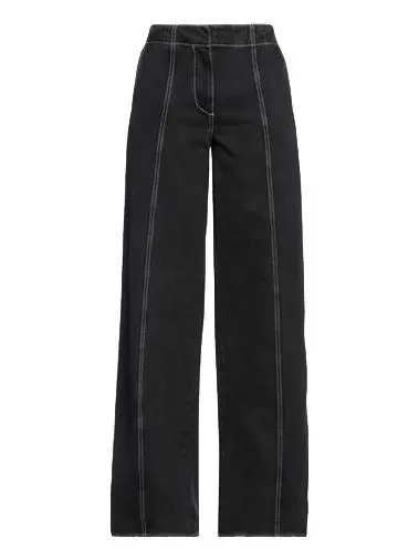 Sunnei High-waisted Wide Leg Jeans - Black