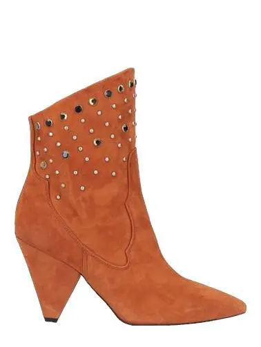 LIU •JO Ankle Boots With Appliqués - Brown