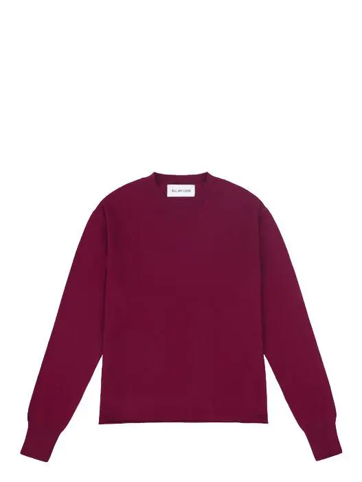 ALL MY LOVE Abby Cashmere Sweater - Cranberry