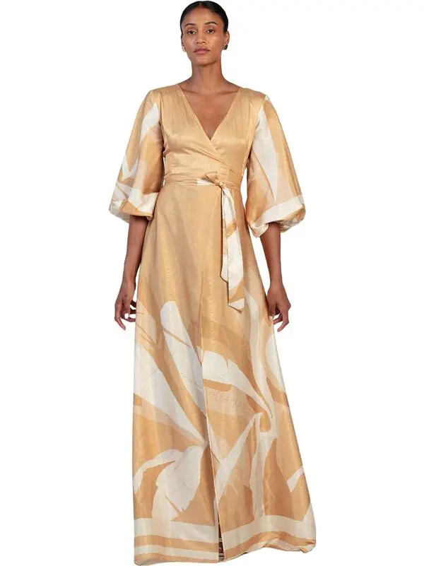 DIARRABLU Elaya Wrap Dress - Rocio Yellow