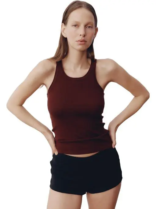 ALL MY LOVE Wool Tank Top - Mahogany