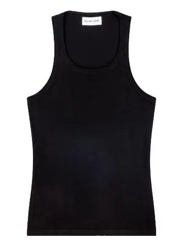 ALL MY LOVE Lindsay Tank Top - Onyx