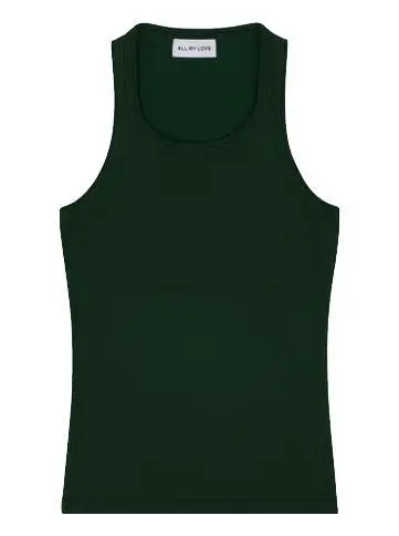 ALL MY LOVE Lindsay Tank Top - Pine