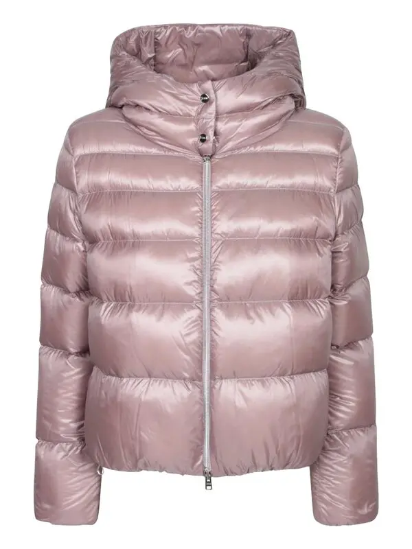 Herno Padded Jacket With Hood - Purple