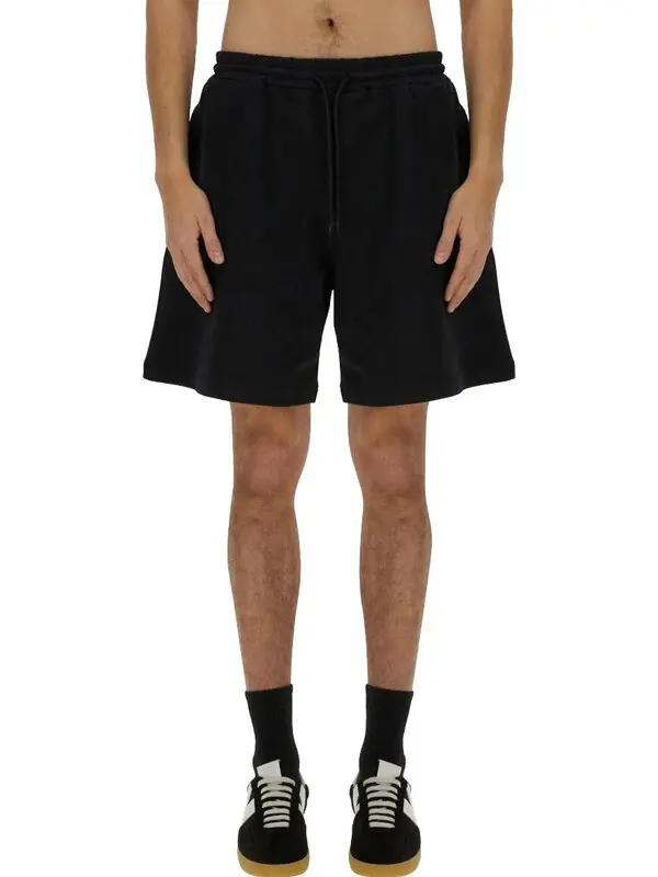 MSGM Shorts With Micro Logo - Black