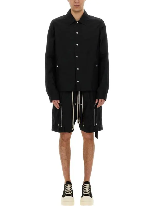 Rick Owens Buttoned Jacket - Black