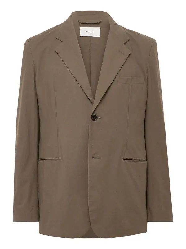 THE ROW Ritchie Slim-fit Unstructured Suit Jacket - Brown