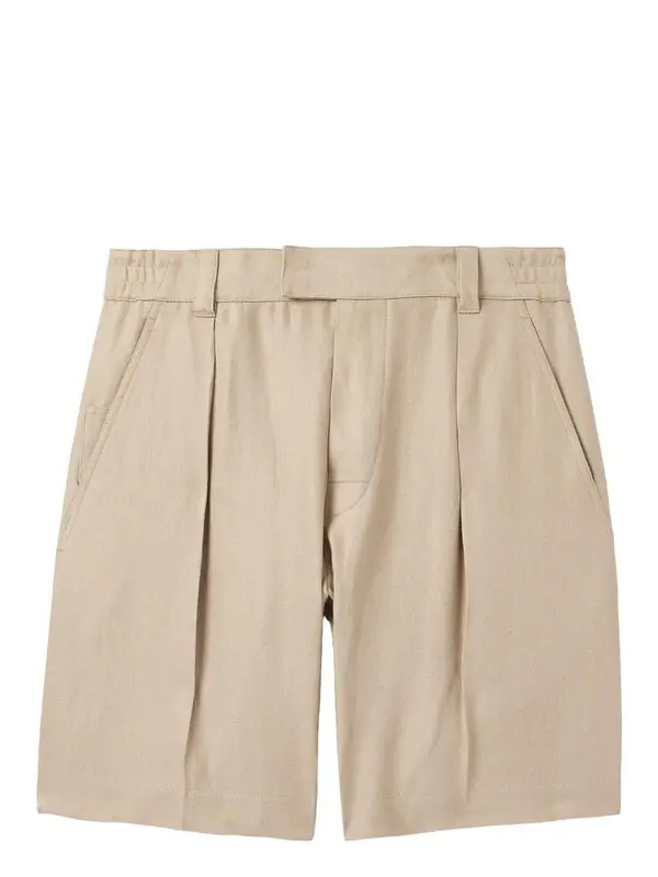 Loro Piana Reinga Wide-leg Bermuda Shorts - Neutrals