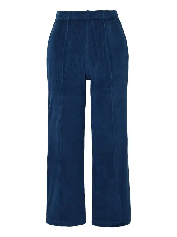 Suzie Kondi Fili Kick Cropped Flared Pants - Blue