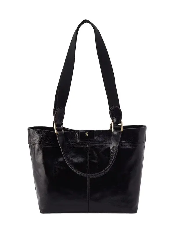 Hobo Medium Romy Leather Tote Bag - Black