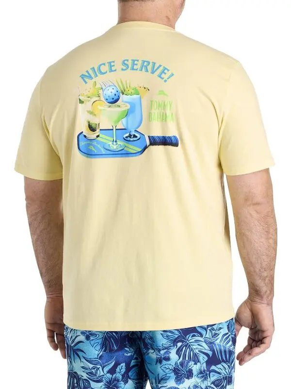 Tommy Bahama Big & Tall Nice Serve Pocket T-shirt - Light