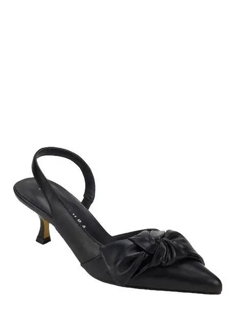 Yosi Samra Kaleigh Slingback Kitten Heel Pumps - Black