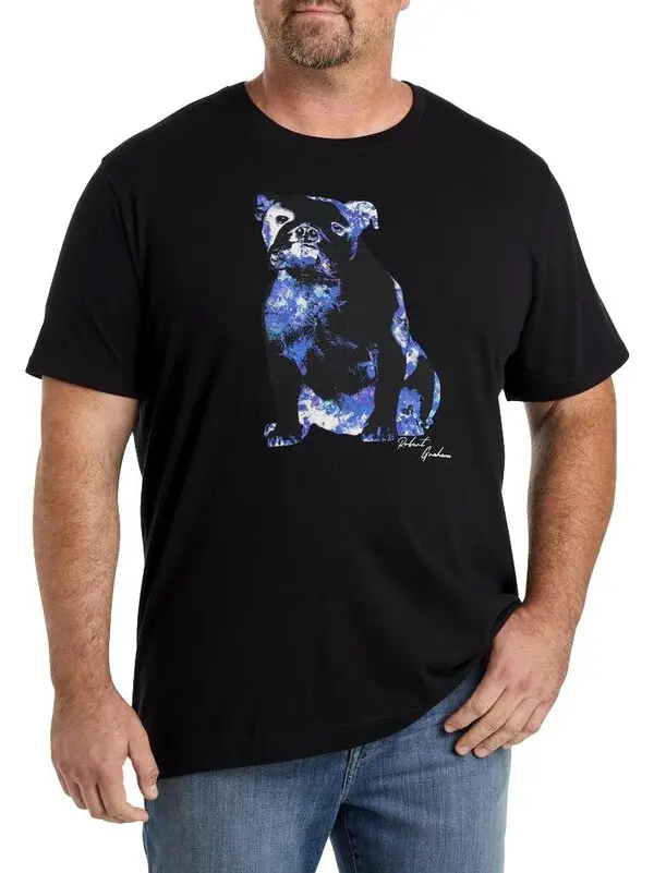 ROBERT GRAHAM DXL Big & Tall X-ray Graham Graphic Tee - Black