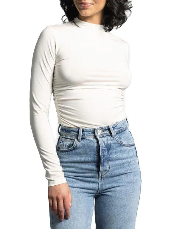 WEEKEND LOS ANGELES Rose Ruched Top - Blanc
