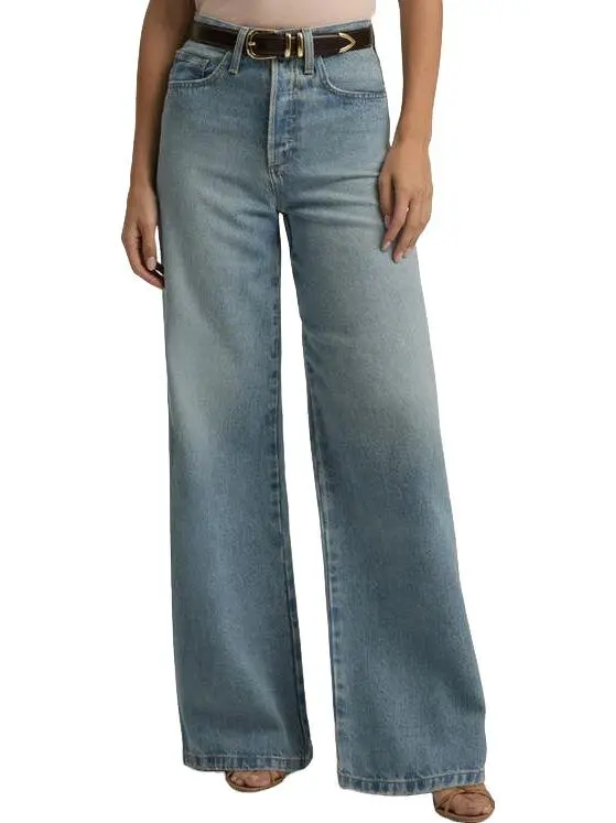 FAVORITE DAUGHTER The Masha Super High-waist Wide-leg Jeans - Los Feliz