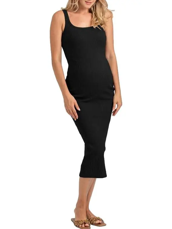 PIETRO BRUNELLI Ribbed Dress - Black
