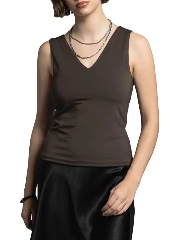 WEEKEND LOS ANGELES Sophie Tank - Black Brown