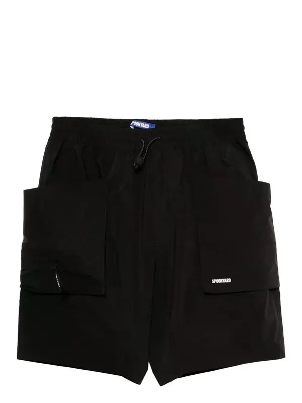 SPOONYARD Solotex 3d Patch Pockets Shorts - Black