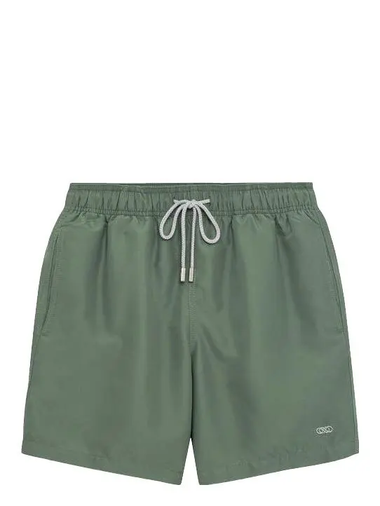 LE CLUB 4-way Stretch Swim Trunks - Green