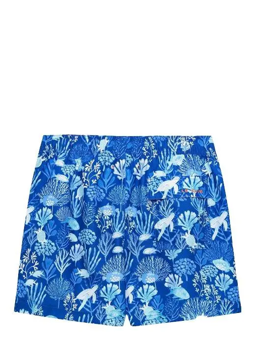 LE CLUB 4-way Stretch Swim Trunks - Ocean Blue