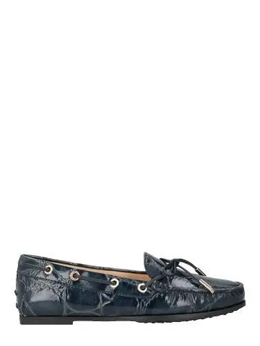 TOD'S Leather Loafers - Navy